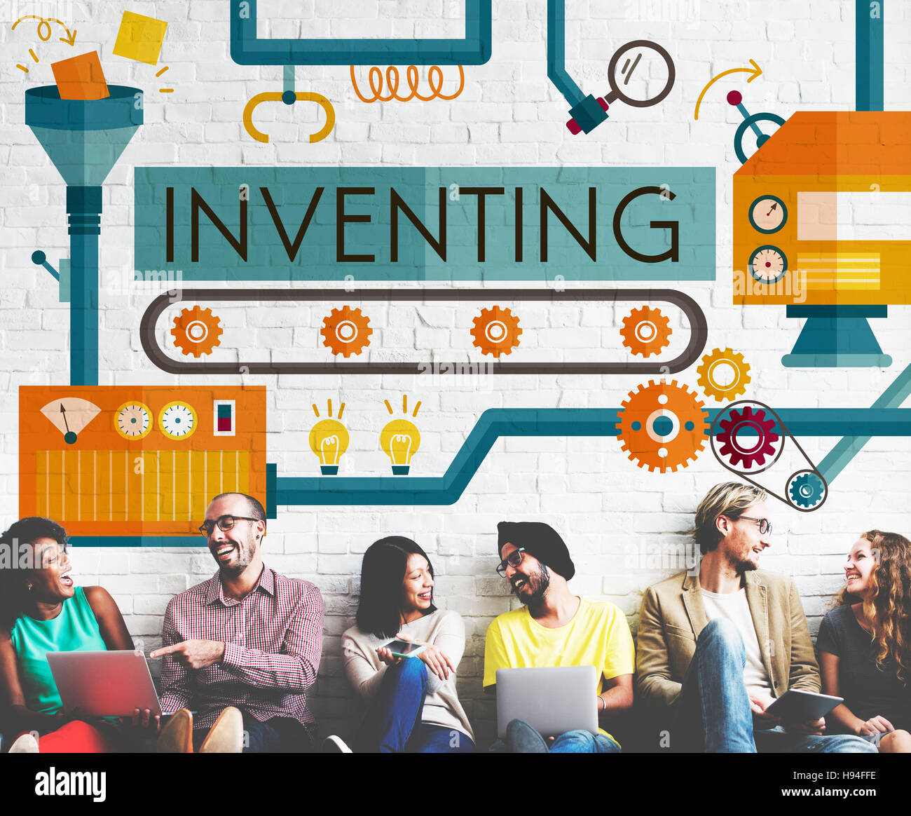 Inventing Innovation Create Creative Process Concept Stock Photo - Alamy