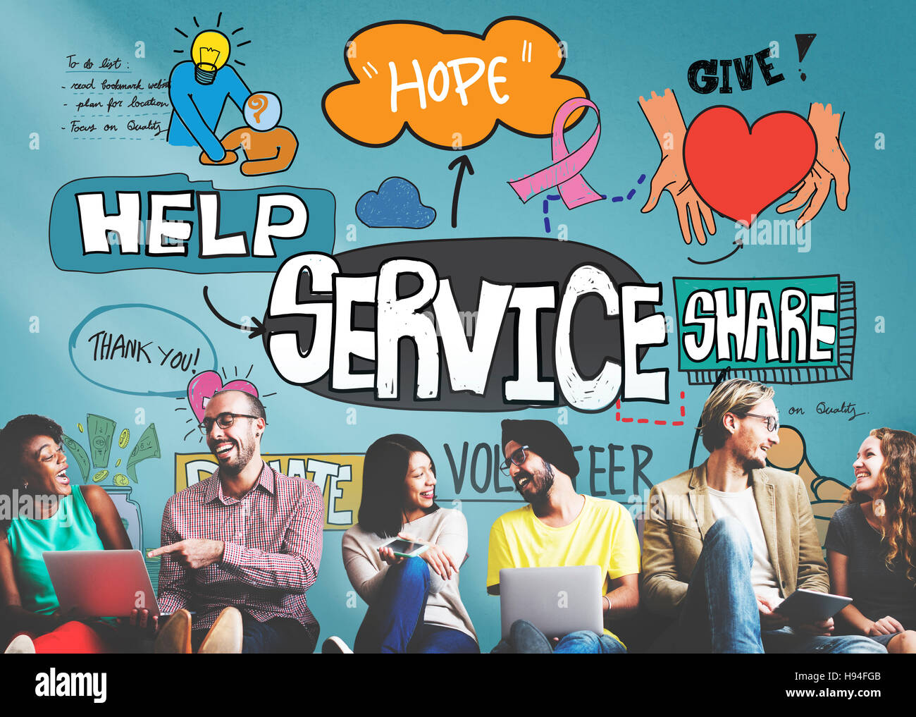 Service Support Assistance Customer Delivery Concept Stock Photo - Alamy