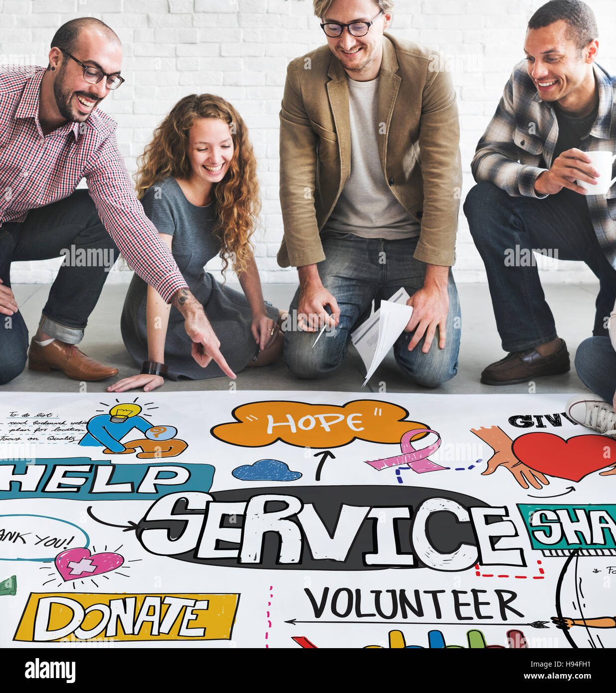 Service Support Assistance Customer Delivery Concept Stock Photo - Alamy