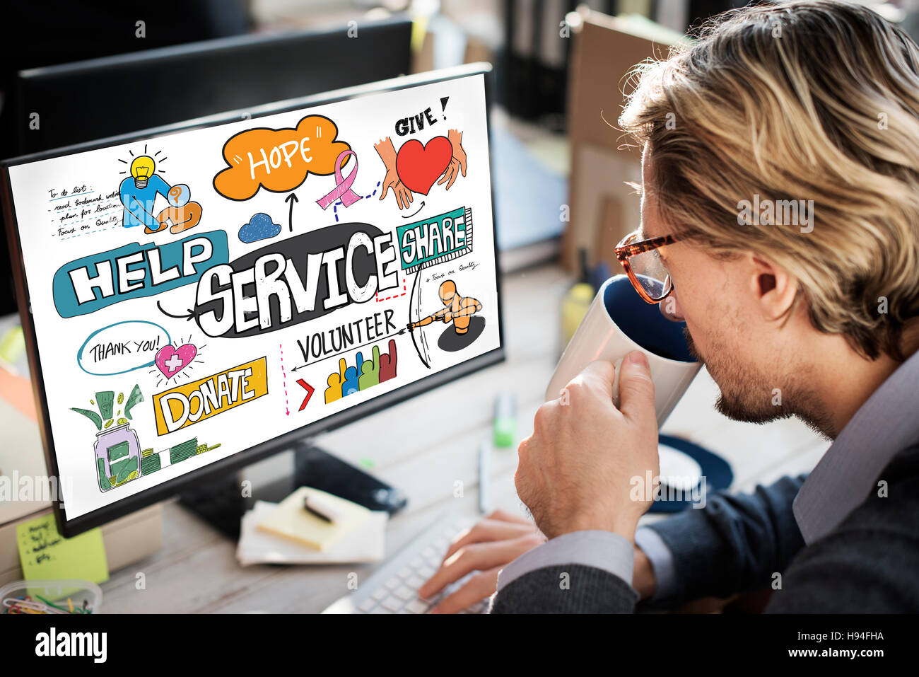 Service Support Assistance Customer Delivery Concept Stock Photo - Alamy