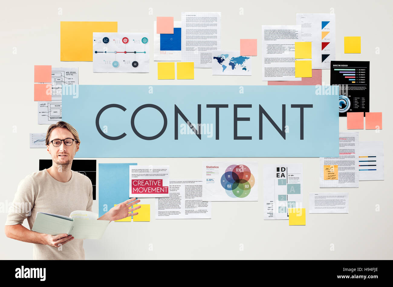 Document Marketing Strategy Business Concept Stock Photo - Alamy