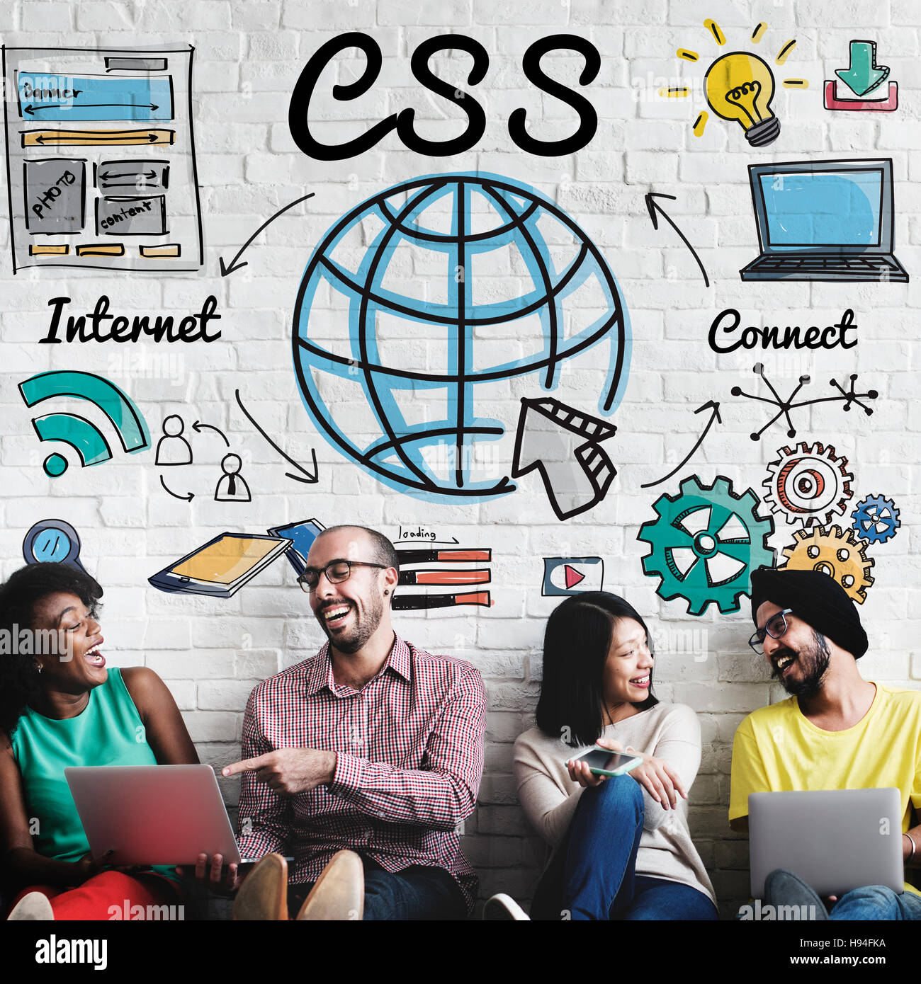 CSS Web Online Technology Web Design Concept Stock Photo - Alamy