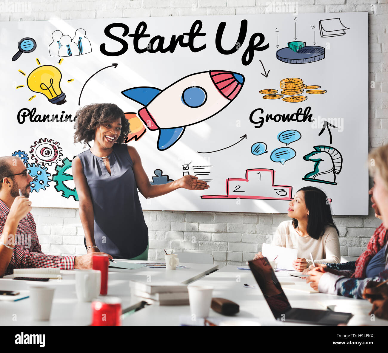 Start up Launch Ideas Motivation Mission Concept Stock Photo - Alamy