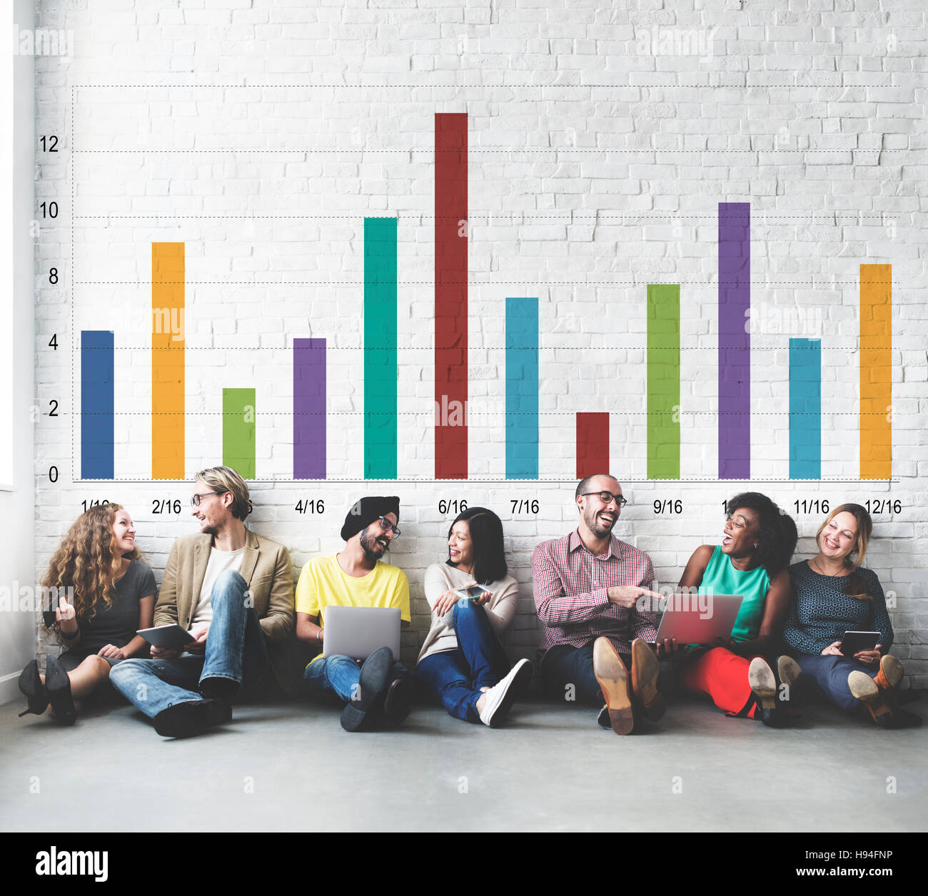 Analysis Analytics Bar graph Data Information Concept Stock Photo - Alamy