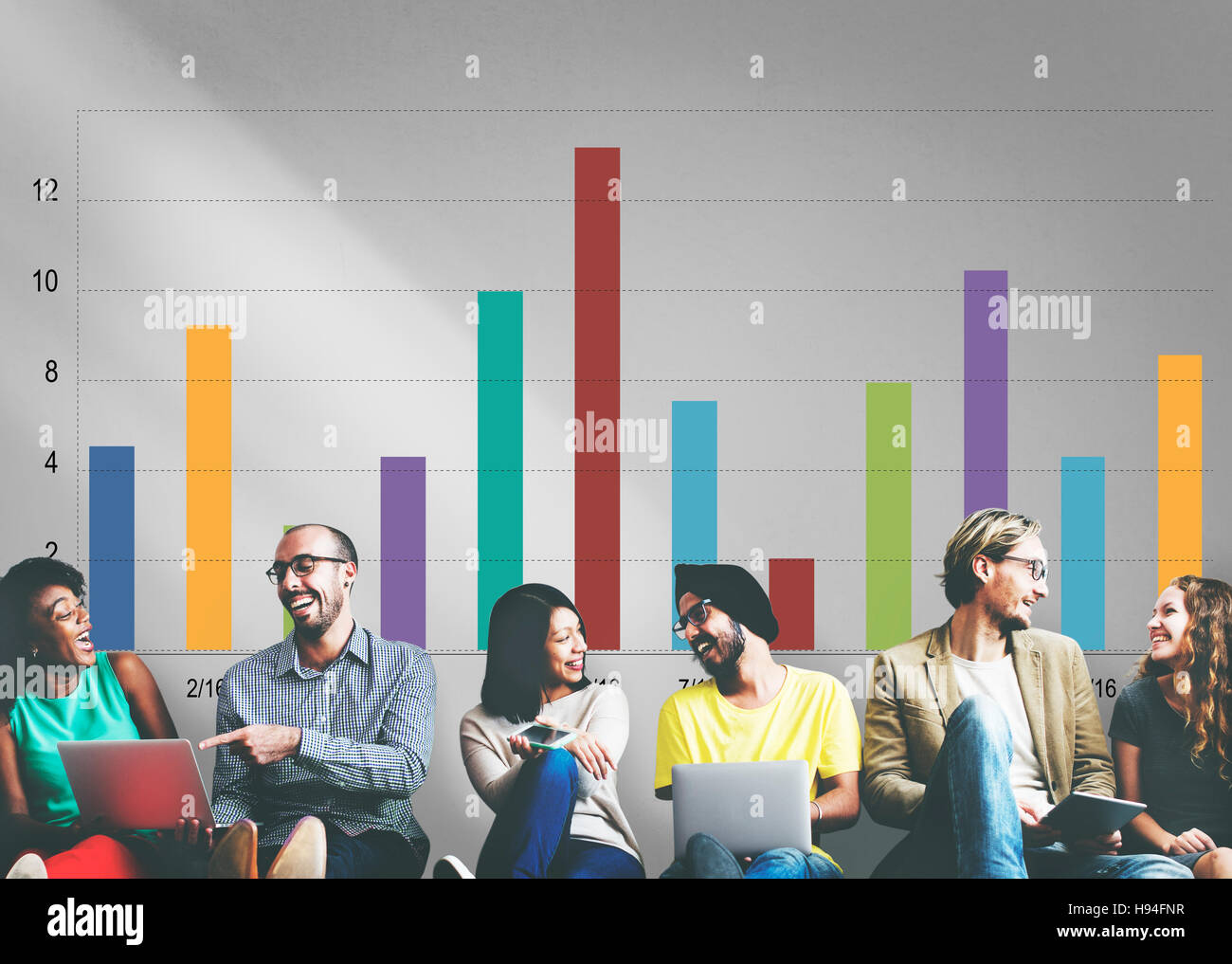 Analysis Analytics Bar graph Data Information Concept Stock Photo - Alamy