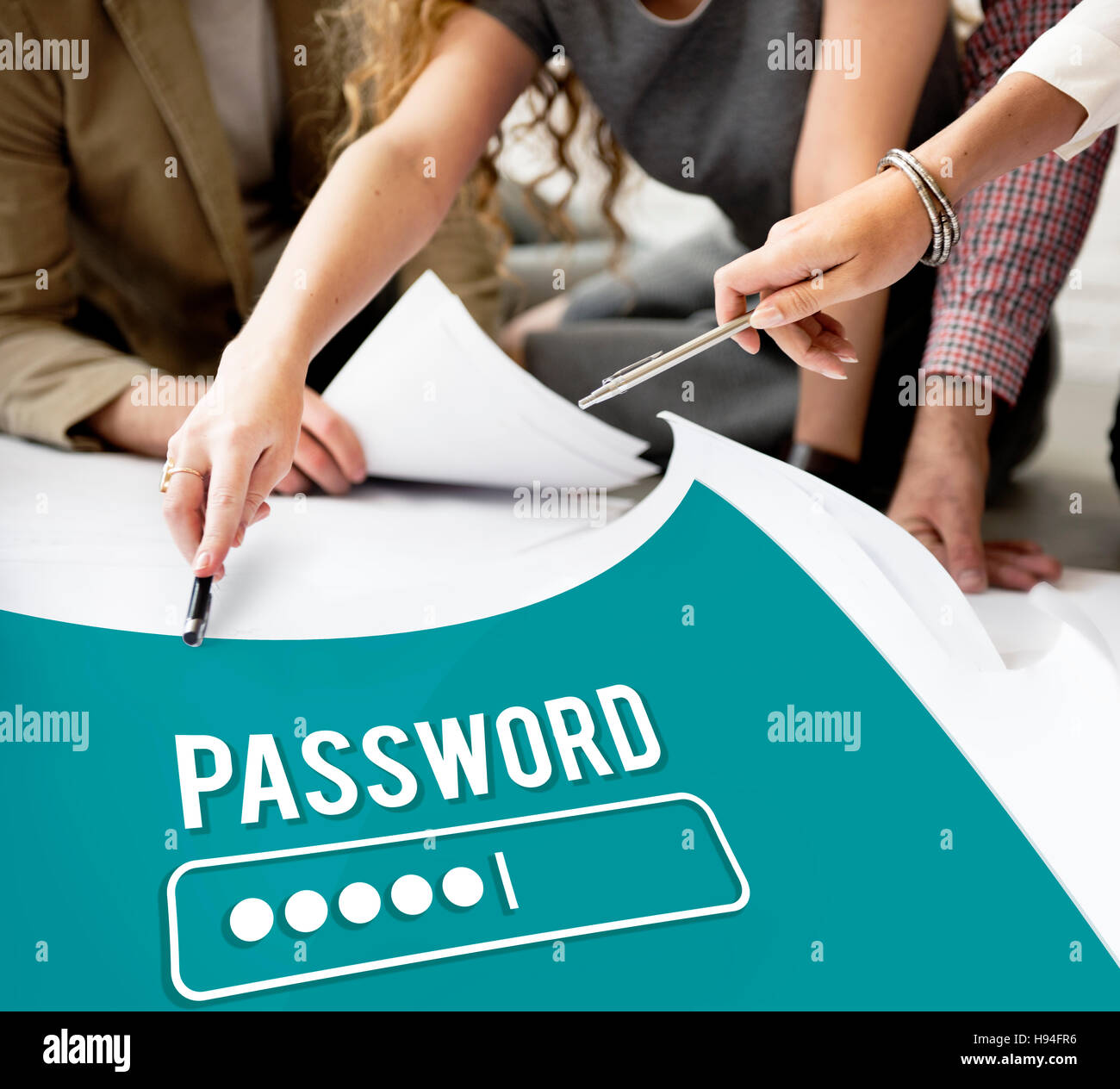 Password Access Firewall Internet Log-in Private Concept Stock Photo ...