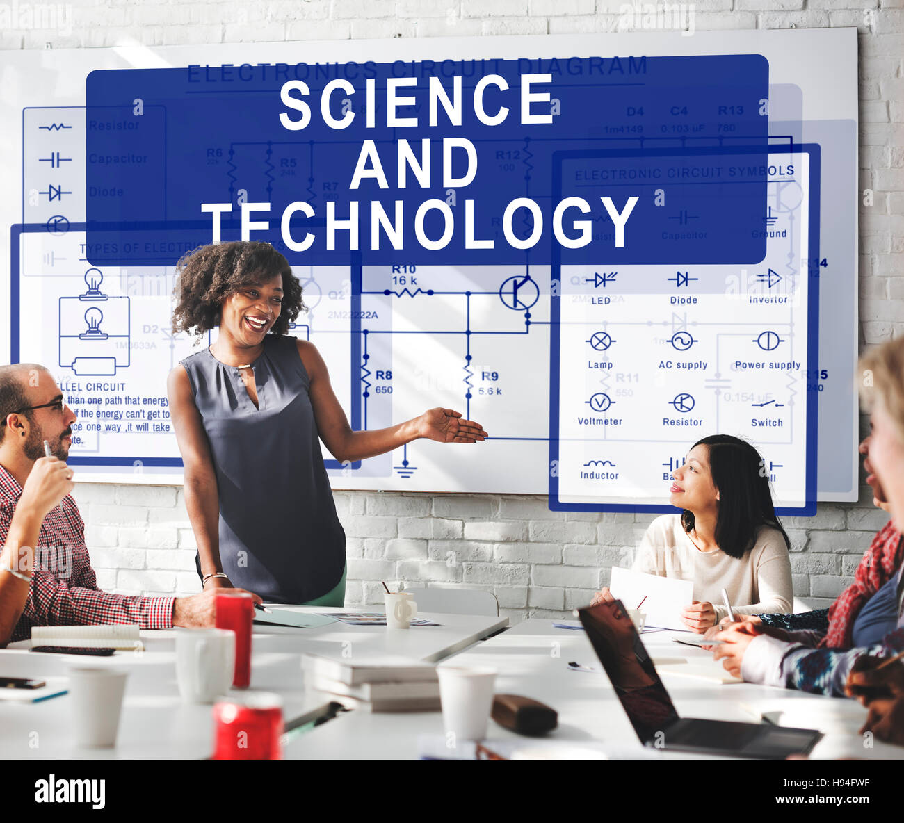 Electronic Circuit Electricity Voltage Concept Stock Photo - Alamy