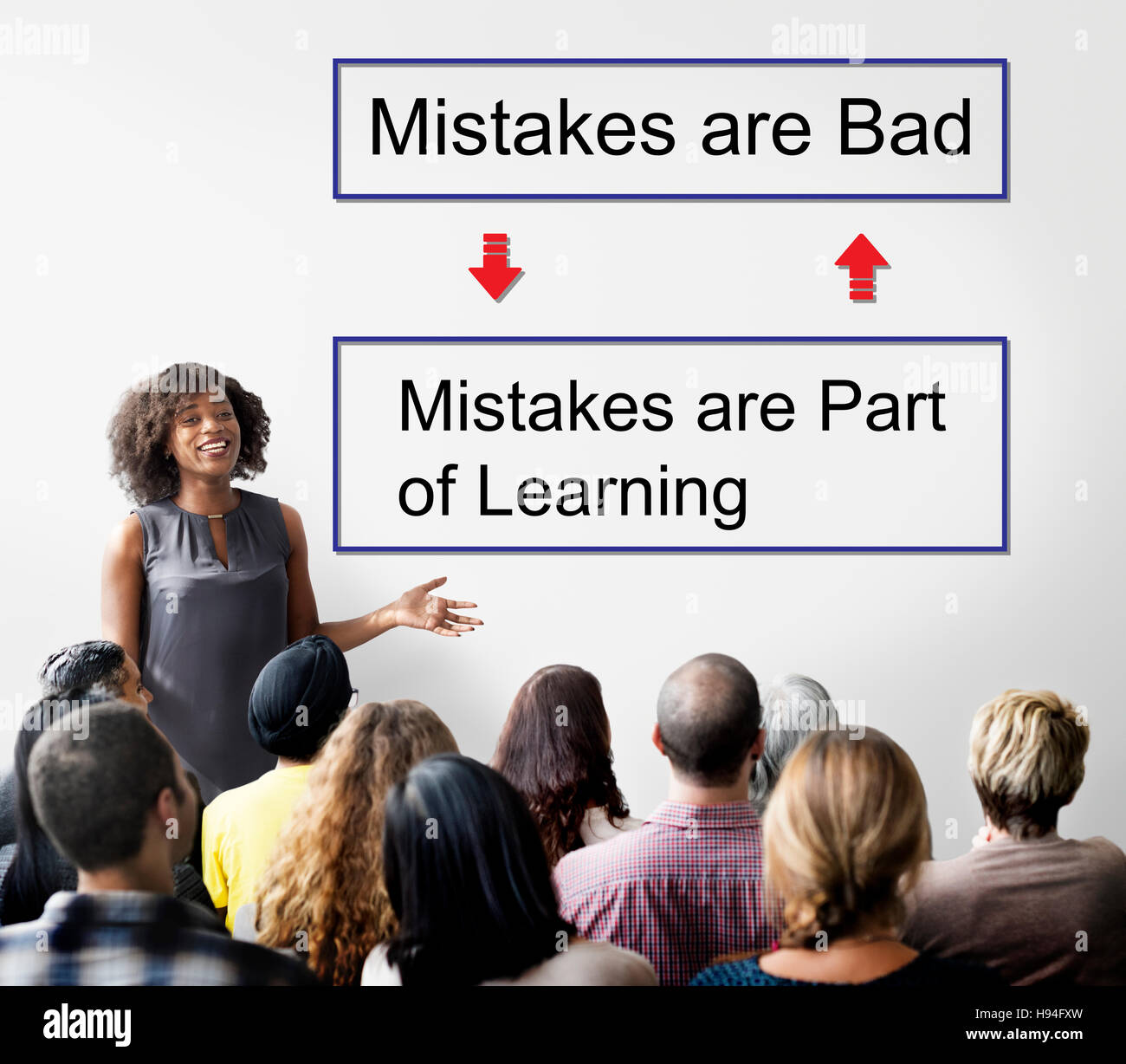 Mindset Opposite Positivity Negativity Thinking Concept Stock Photo - Alamy