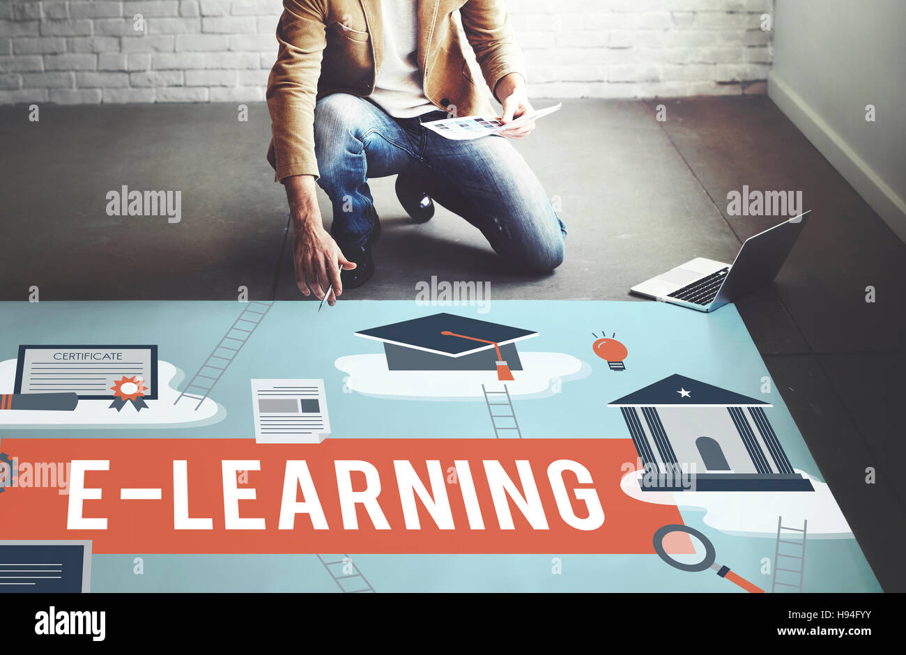 Learning concept internet network hi-res stock photography and images ...