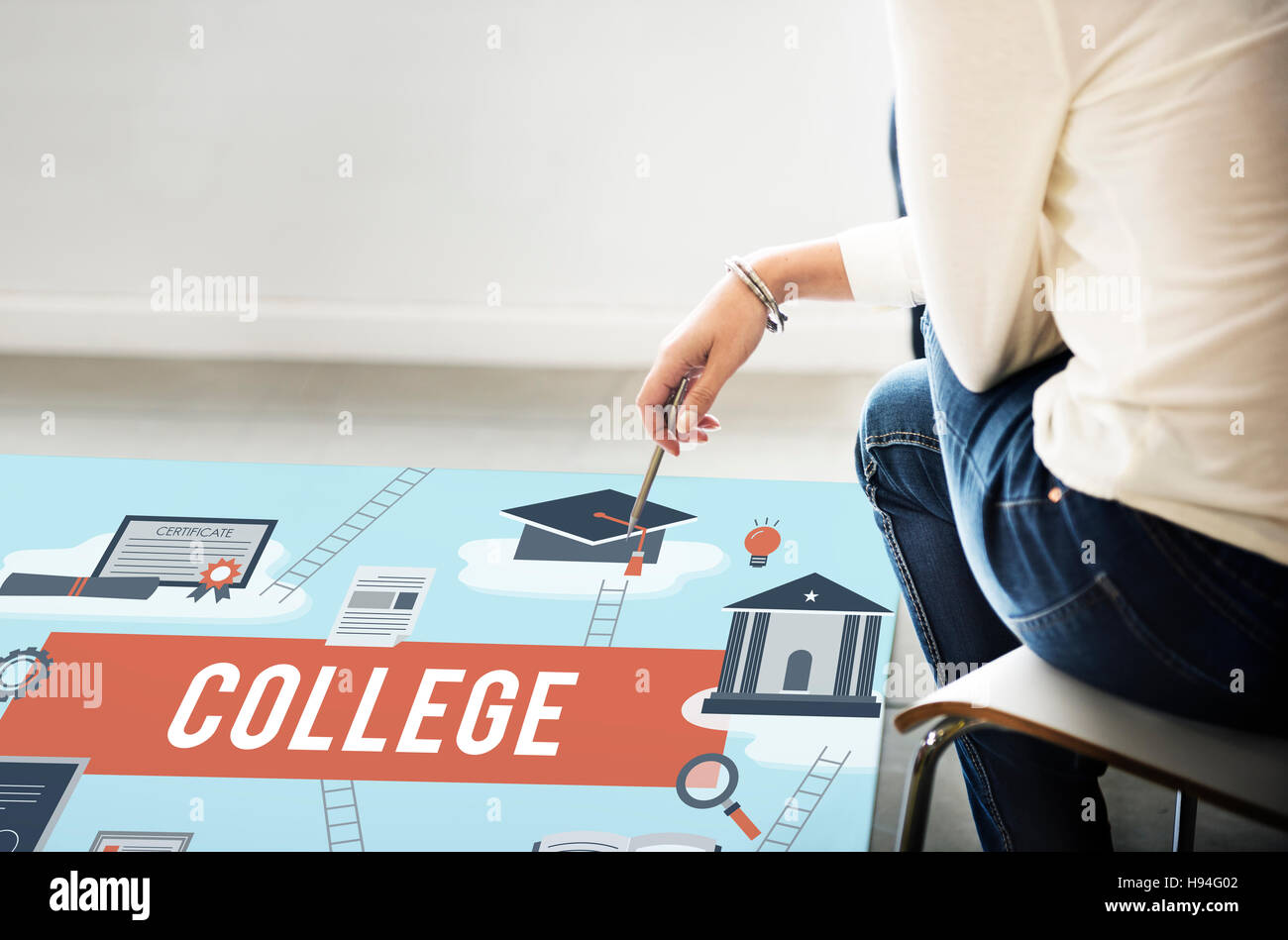 Collage Academic Education Institution Concept Stock Photo - Alamy