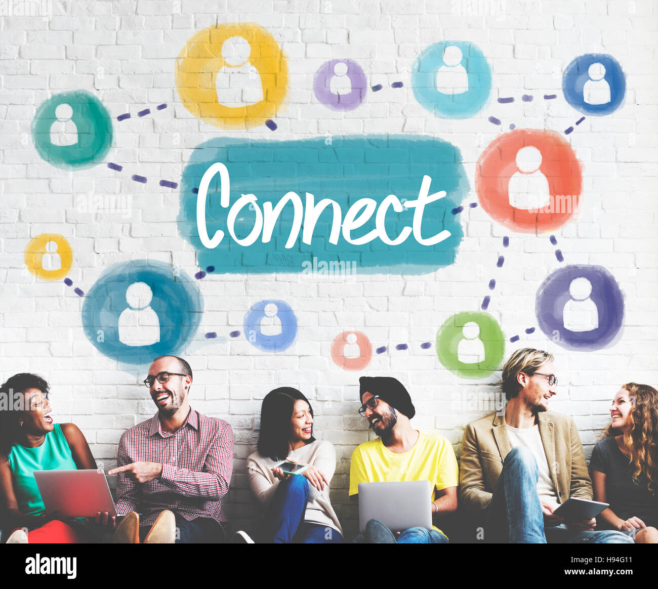 Connect Connection Connected Network Access Concept Stock Photo - Alamy