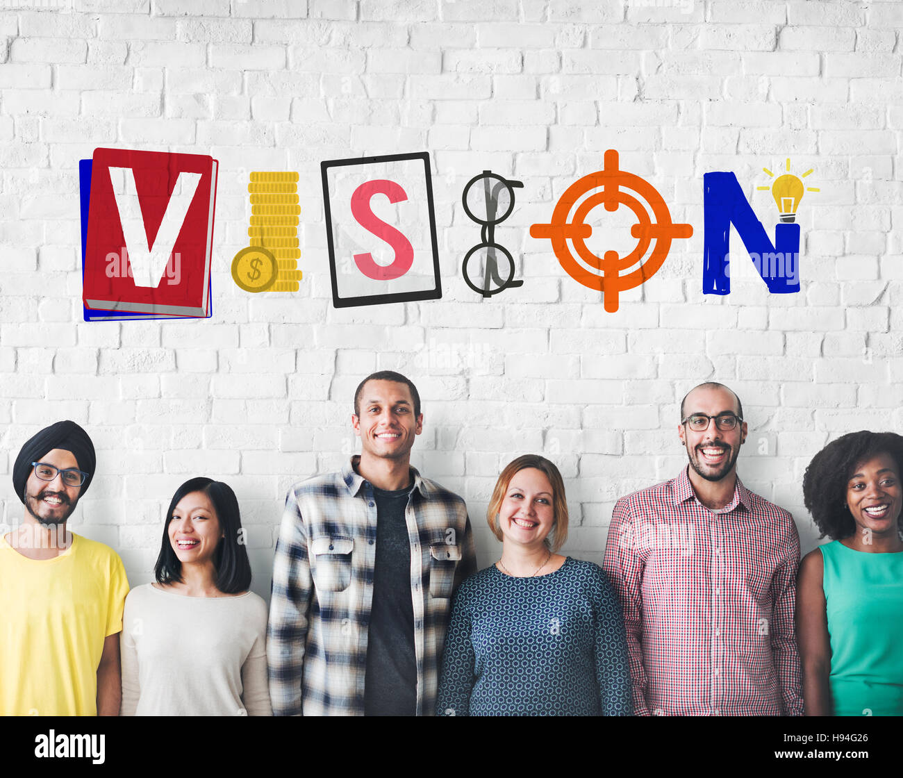 Vision Mission Business Organization Plan Concept Stock Photo - Alamy