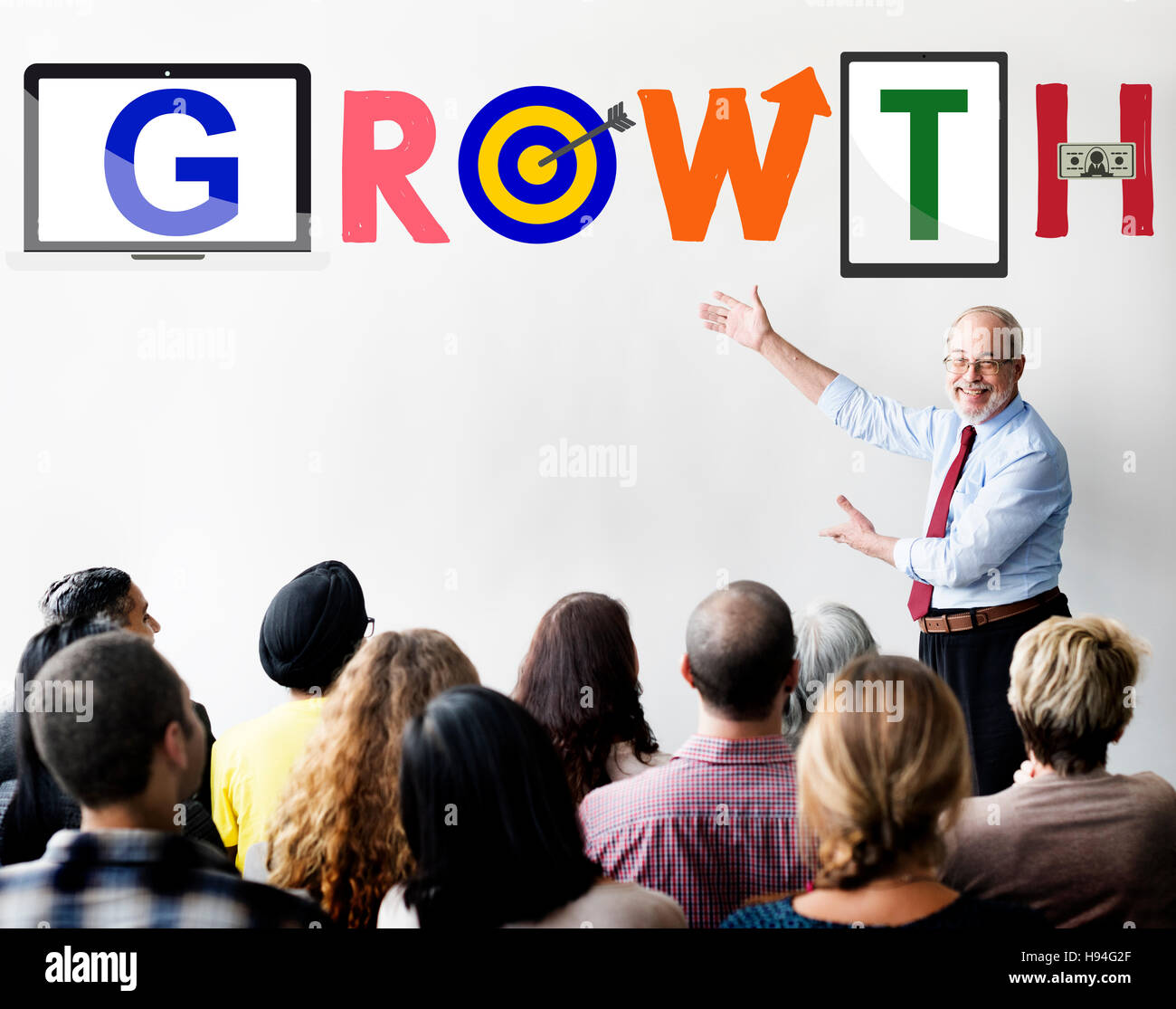 Growth Growing Motivation Success Increasing Concept Stock Photo - Alamy