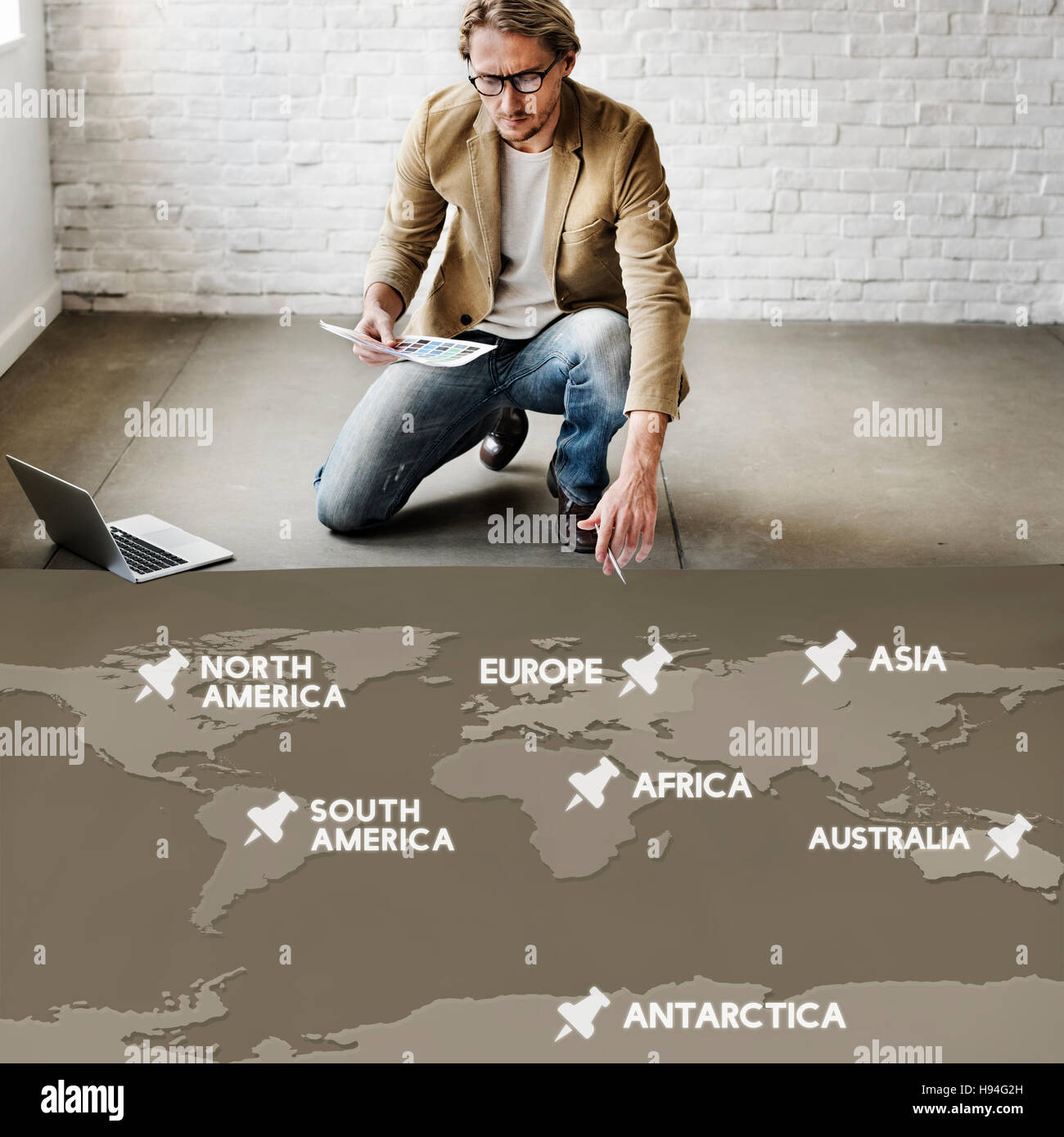Location Destination Map Direction Journey Concept Stock Photo - Alamy