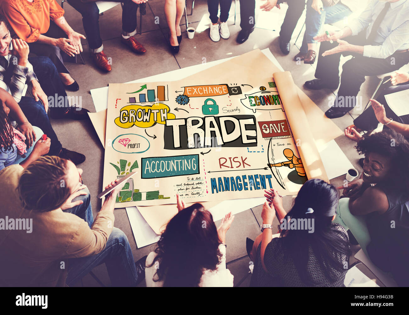 Trade Export Economy Exchange Finance Concept Stock Photo - Alamy