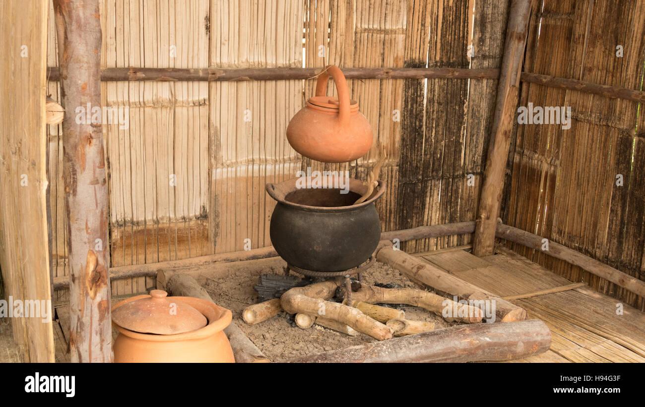 thailand traditional clay pot on charcoal stove Stock Photo - Alamy