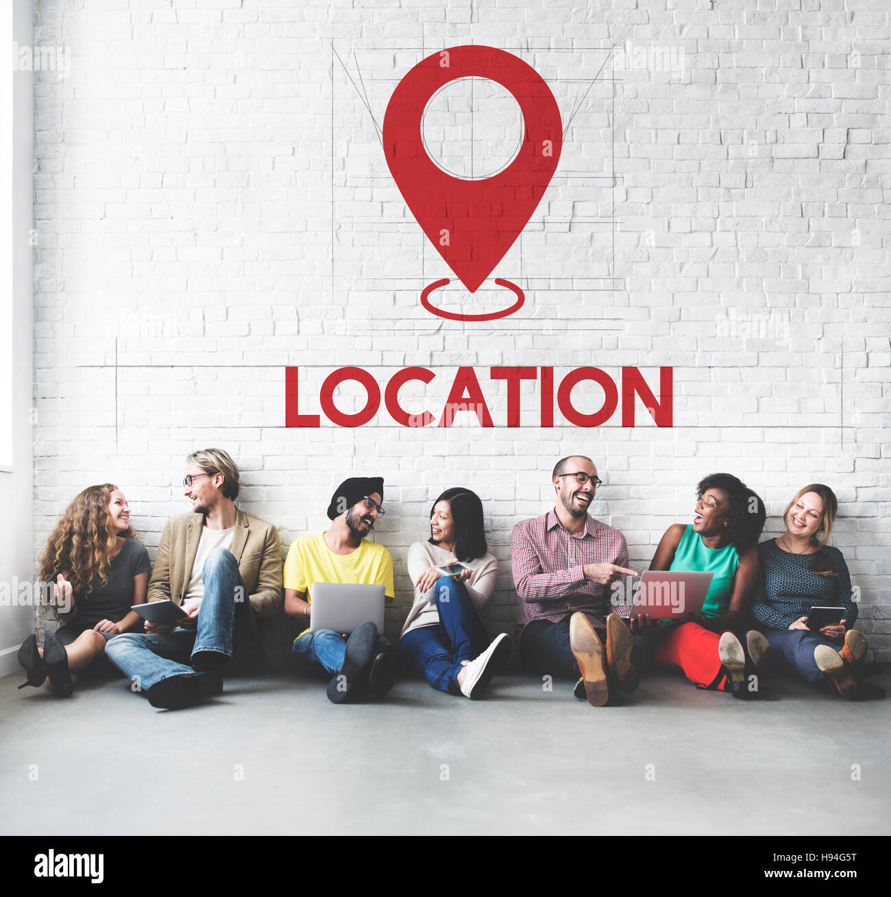 Location Direction Navigation Destination Exploration Concept Stock ...