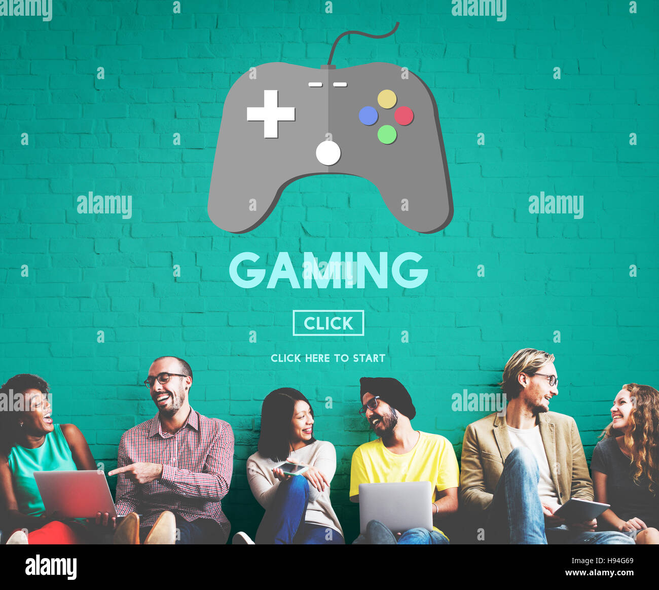 Gaming Playing Problems Joystick Device Concept Stock Photo - Alamy