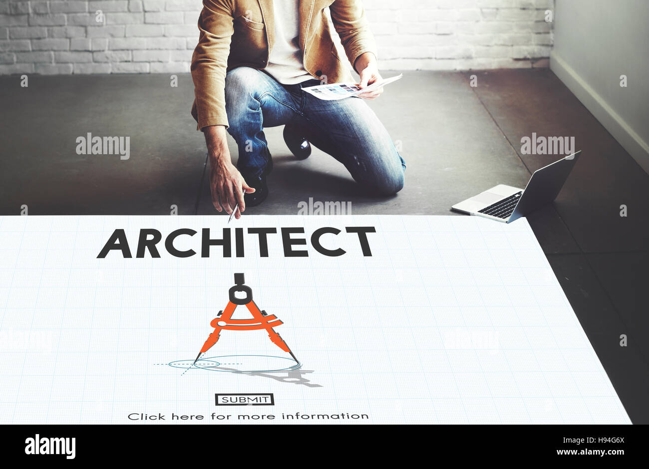 Architect Architecture Design Infrastructure Construction Concept Stock ...