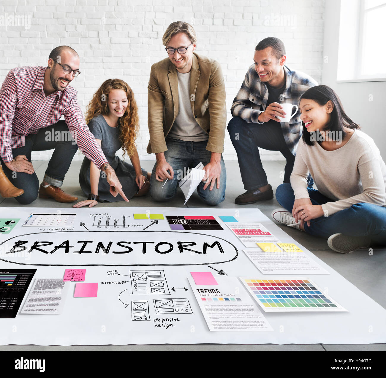 Brainstorm Inspiration Ideas Analysis Concept Stock Photo - Alamy
