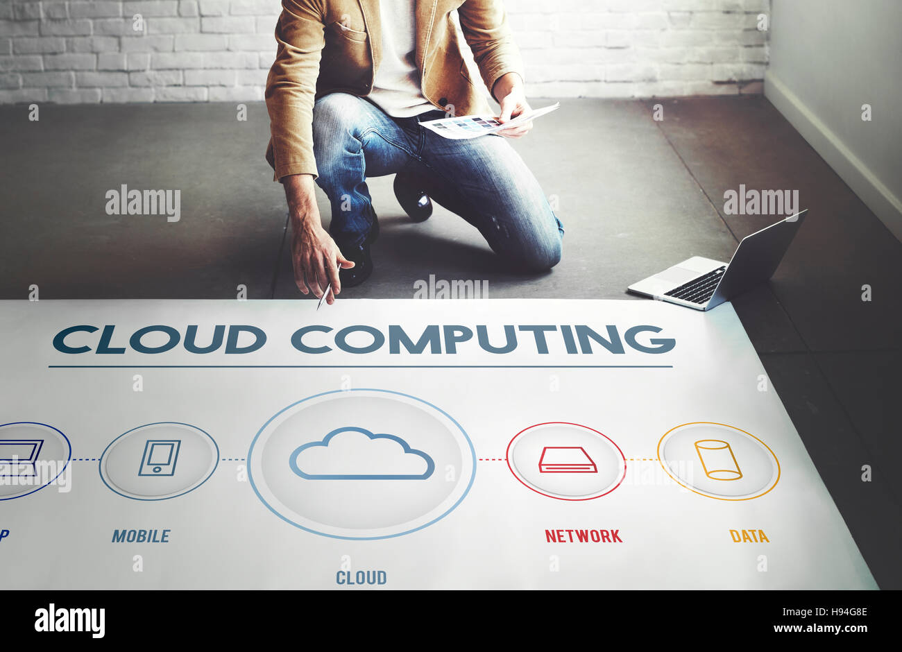 Cloud Computing Data Digital Storage Graphic Concept Stock Photo - Alamy