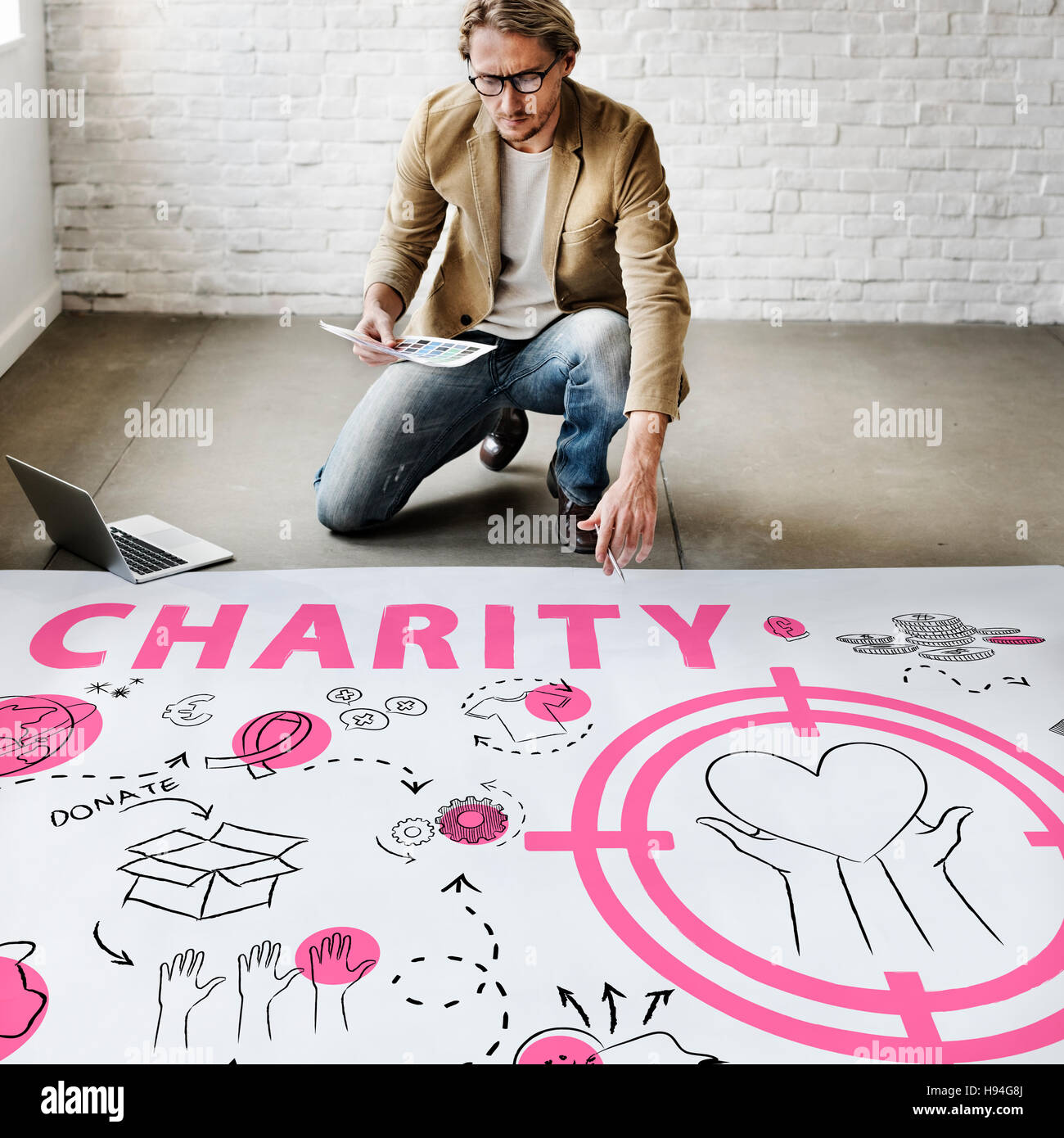 Charity Aid Donation Awareness Concept Stock Photo - Alamy