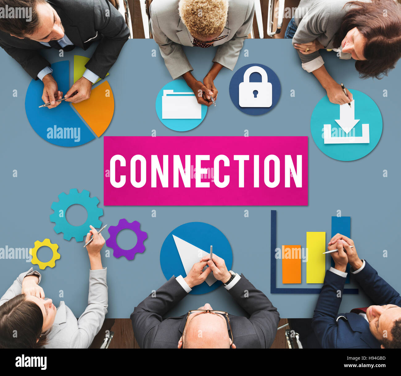 Connection Internet Networking Online Concept Stock Photo - Alamy