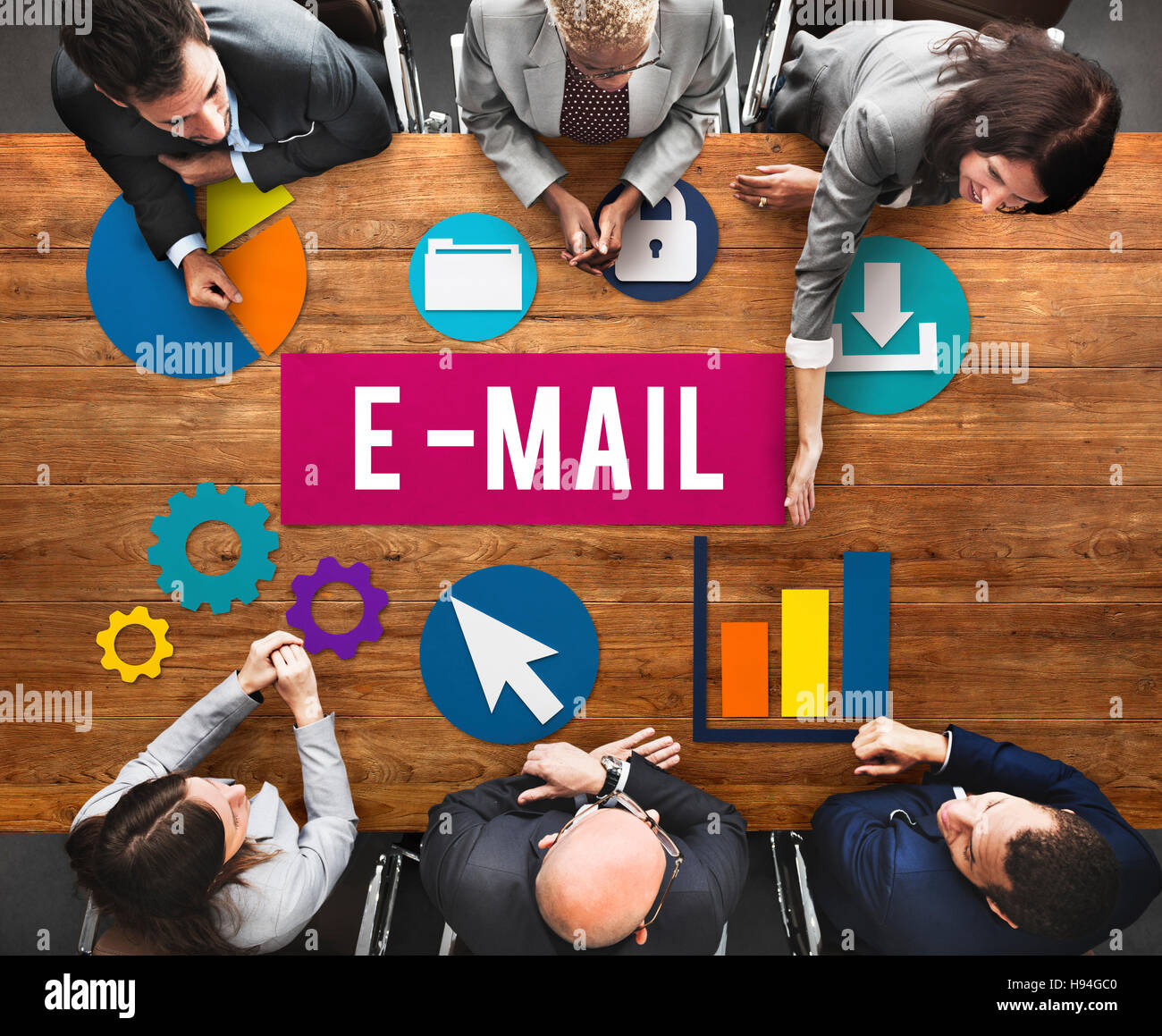 E-Mail Communication Connection Internet Concept Stock Photo - Alamy
