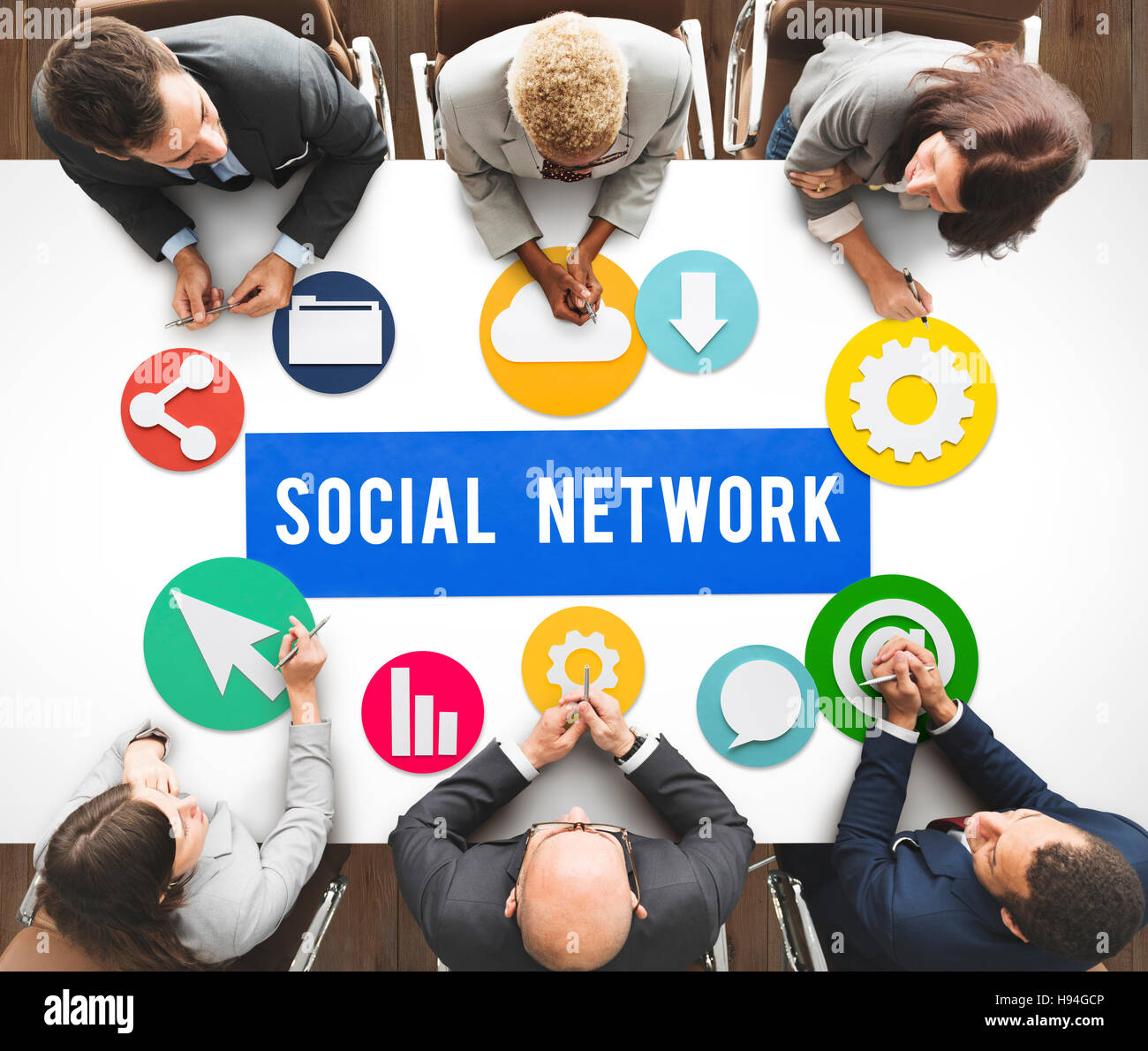 Social Media Network Internet Connection Concept Stock Photo - Alamy