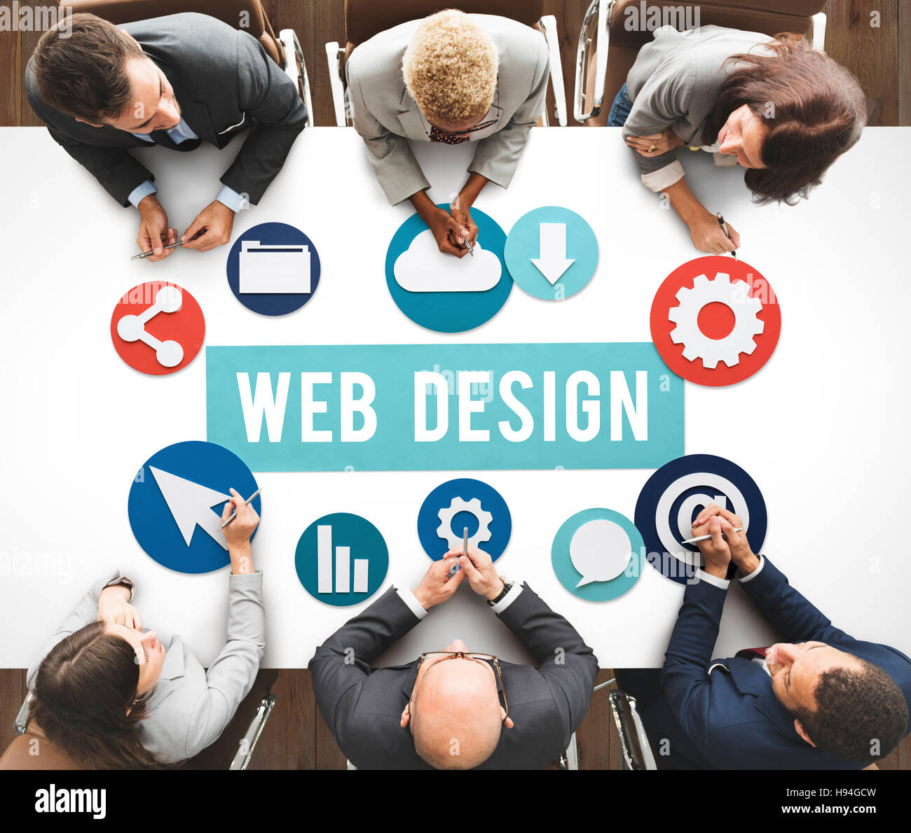 Web Page Design Development Graphic Concept Stock Photo - Alamy