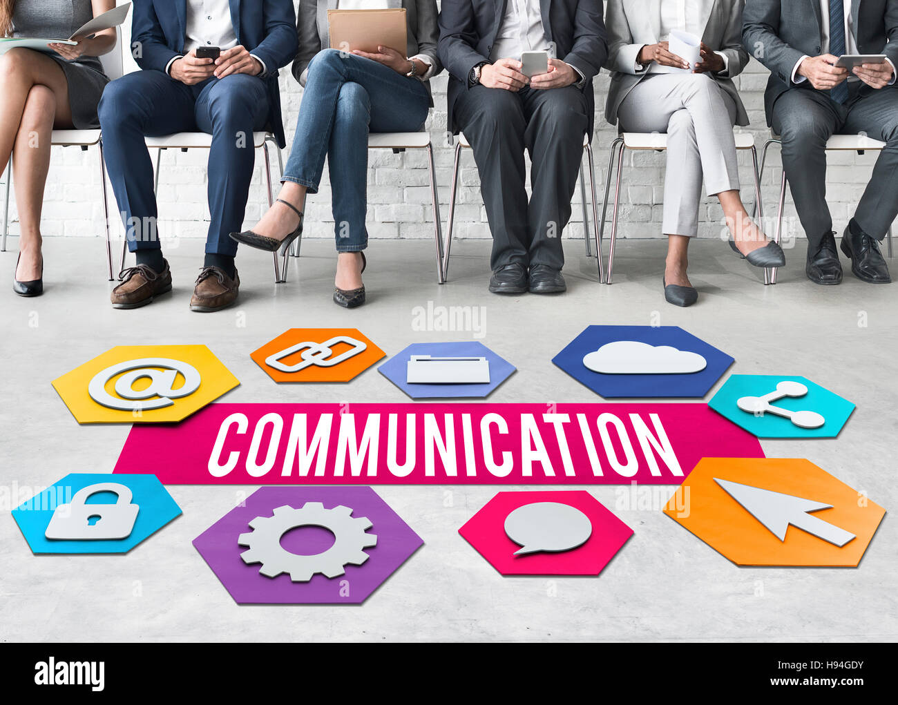 Communication Creative People Layout Graphic Concept Stock Photo - Alamy