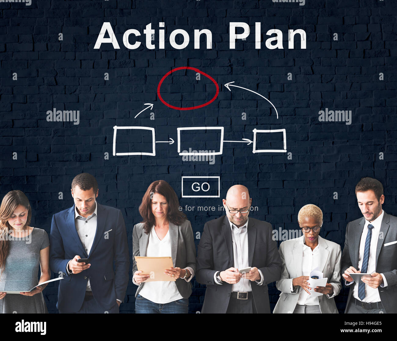 Action Plan Planning Strategy Vision Tactics Objective Concept Stock ...
