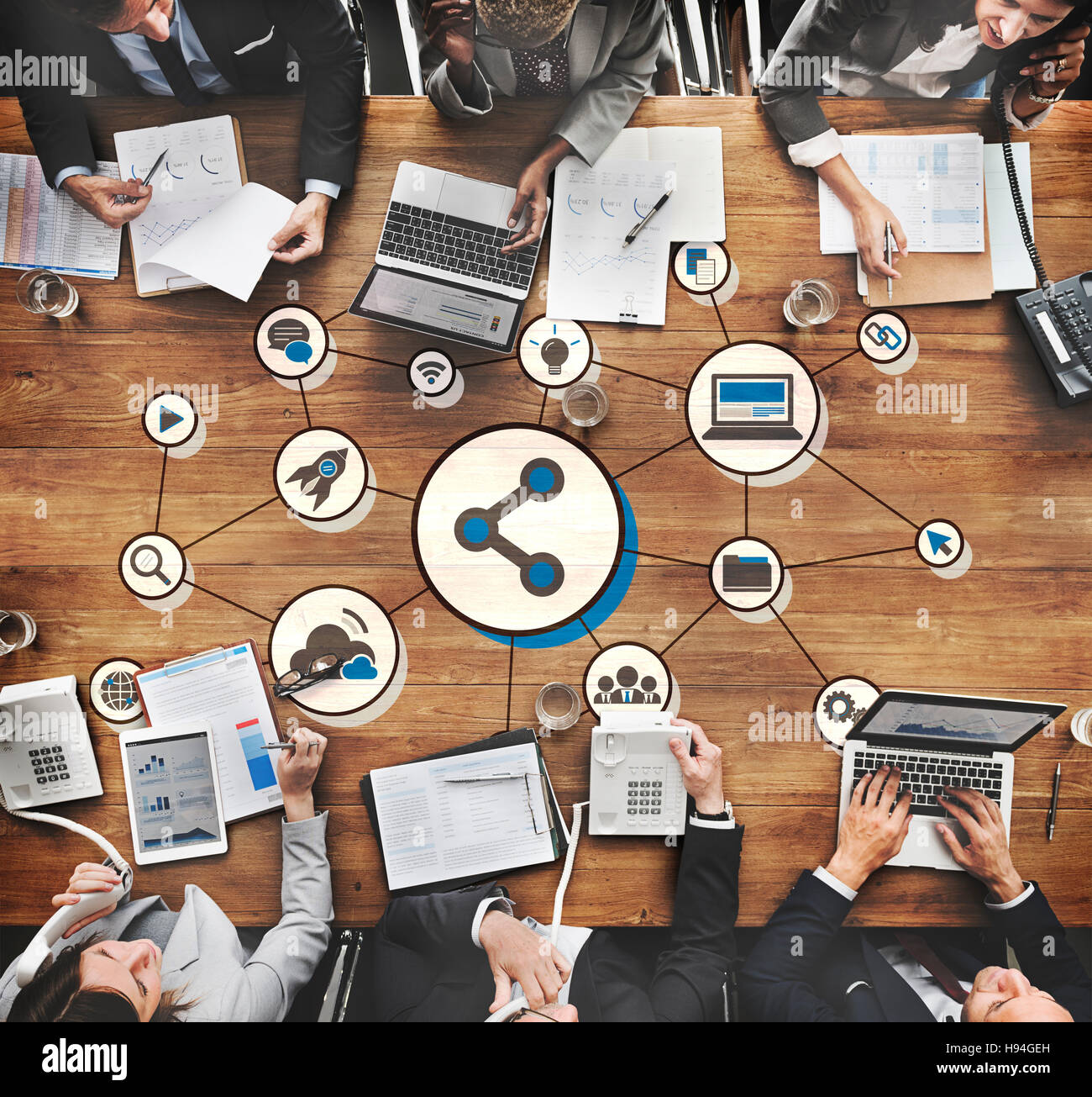 Share Icon Social Media Connection Concept Stock Photo - Alamy