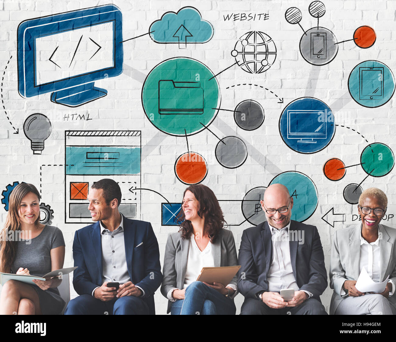 Website Technology Online Connection Concept Stock Photo - Alamy