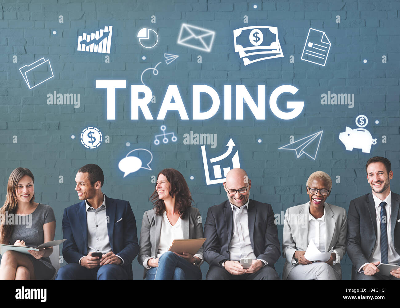 Trading Exchange Deal Business Economy Concept Stock Photo - Alamy