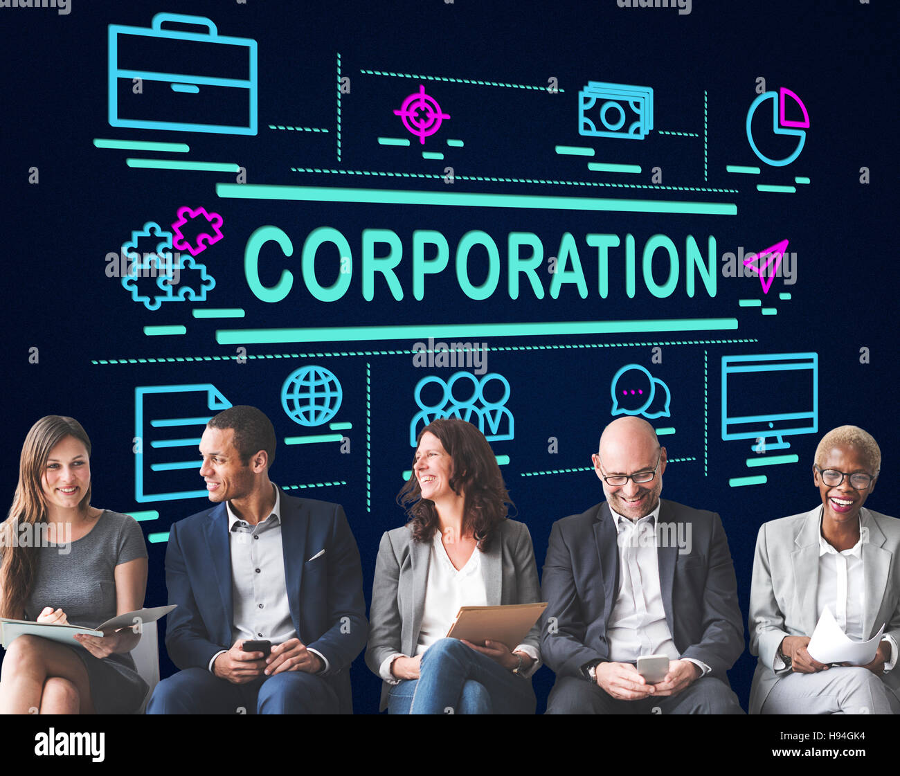 Corporation Company Corporate Enterprise Group Concept Stock Photo - Alamy
