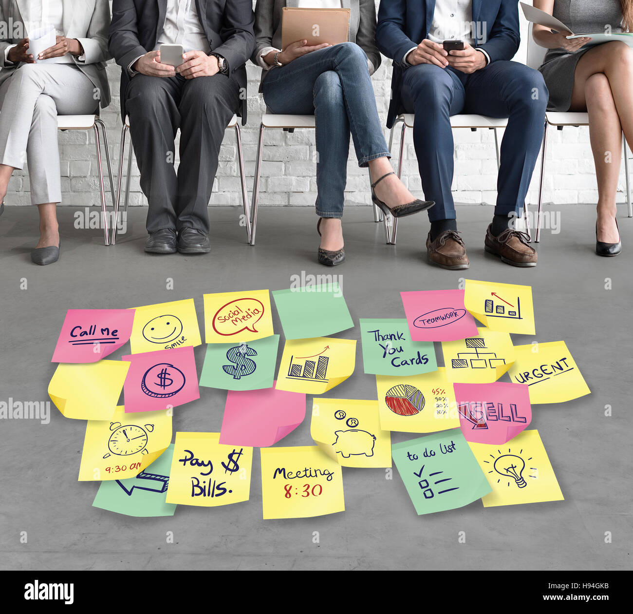 Brainstorming Discussion Plan Marketing Graphic Concept Stock Photo - Alamy