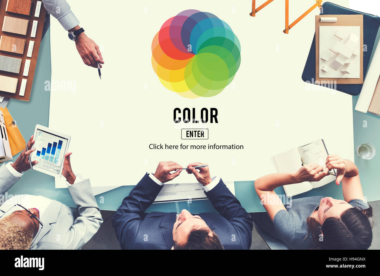 Color Colorful Shade Hue Concept Stock Photo - Alamy