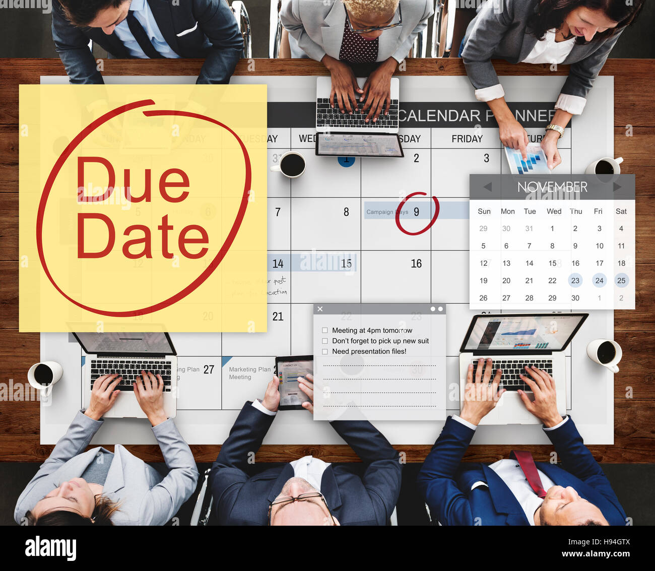 Due Date Deadline Payment Bill Important Notice Concept Stock Photo - Alamy