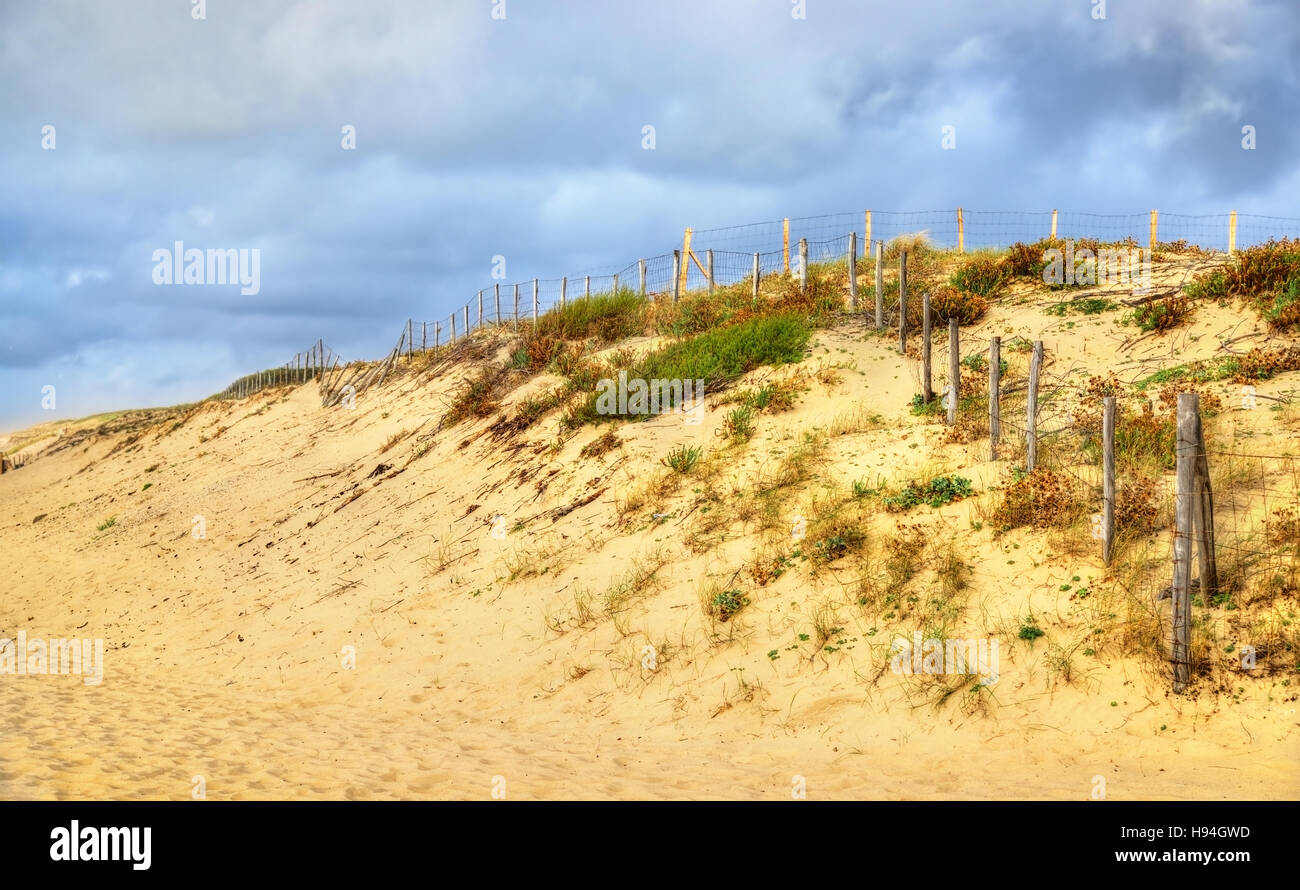 Beach on the Atlantic Ocean near Seignosse - France Stock Photo - Alamy