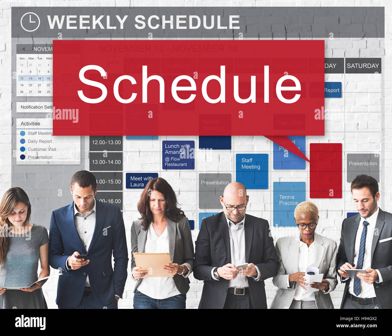 Schedule Organization Planning List To Do Concept Stock Photo - Alamy