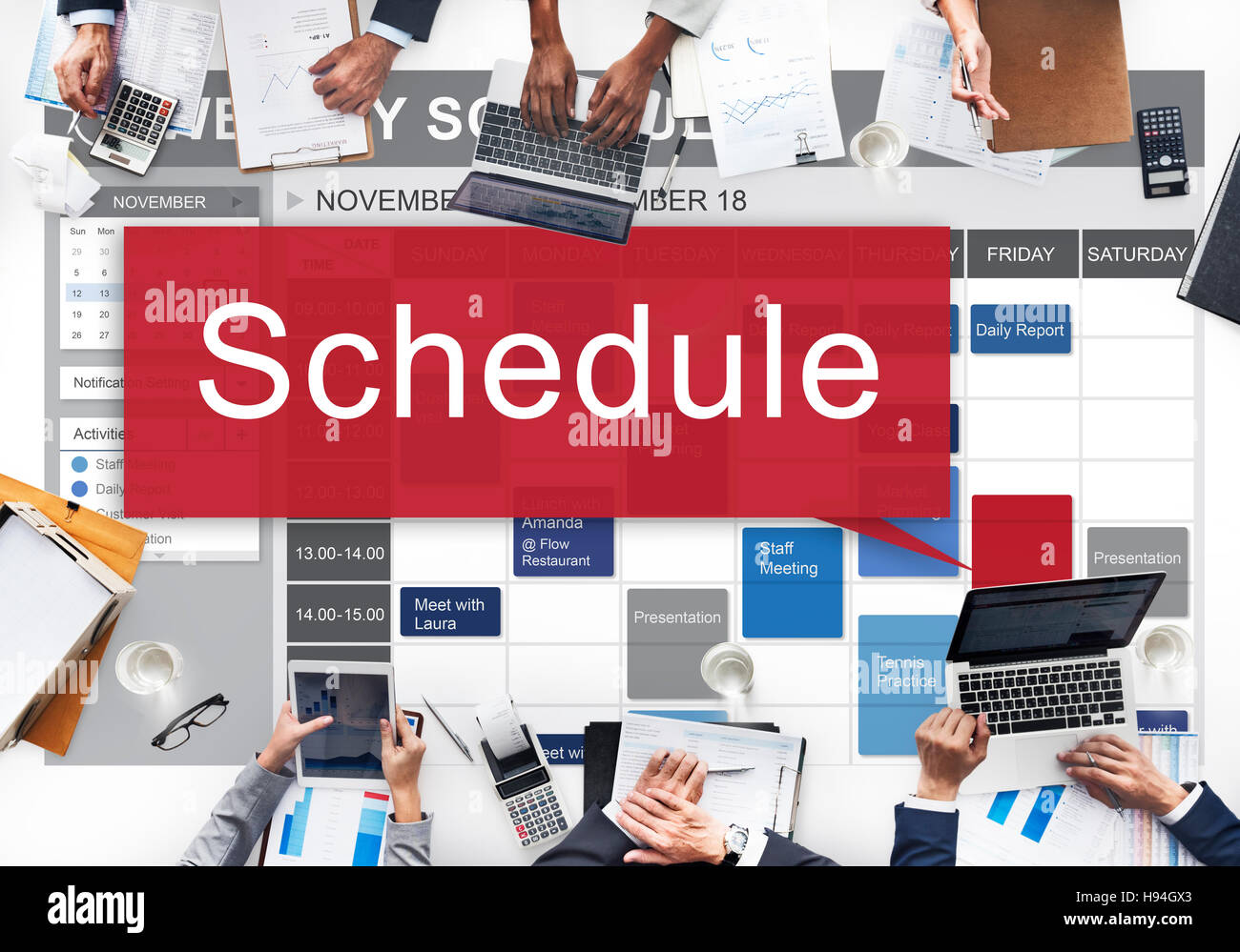Schedule Organization Planning List To Do Concept Stock Photo - Alamy