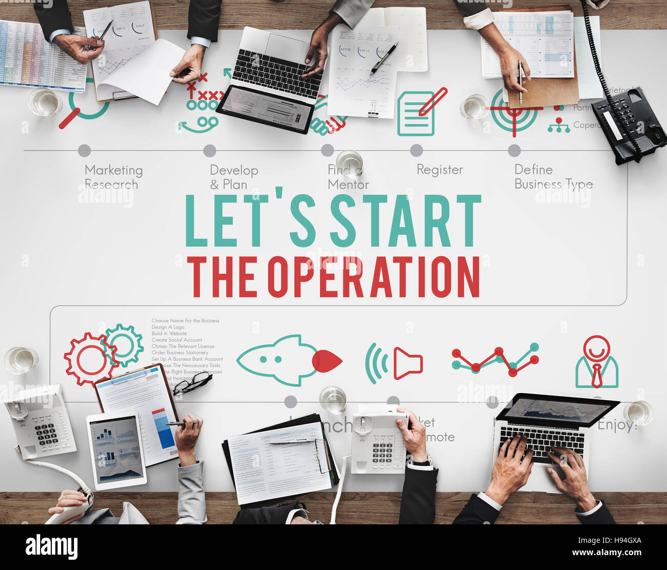 Operation Active Start Useful Practical Start Concept Stock Photo - Alamy