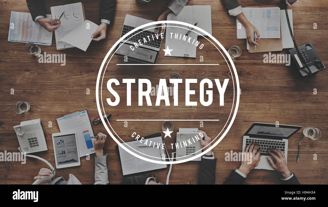 Strategy Solution Planning Business Success Target Concept Stock Photo ...