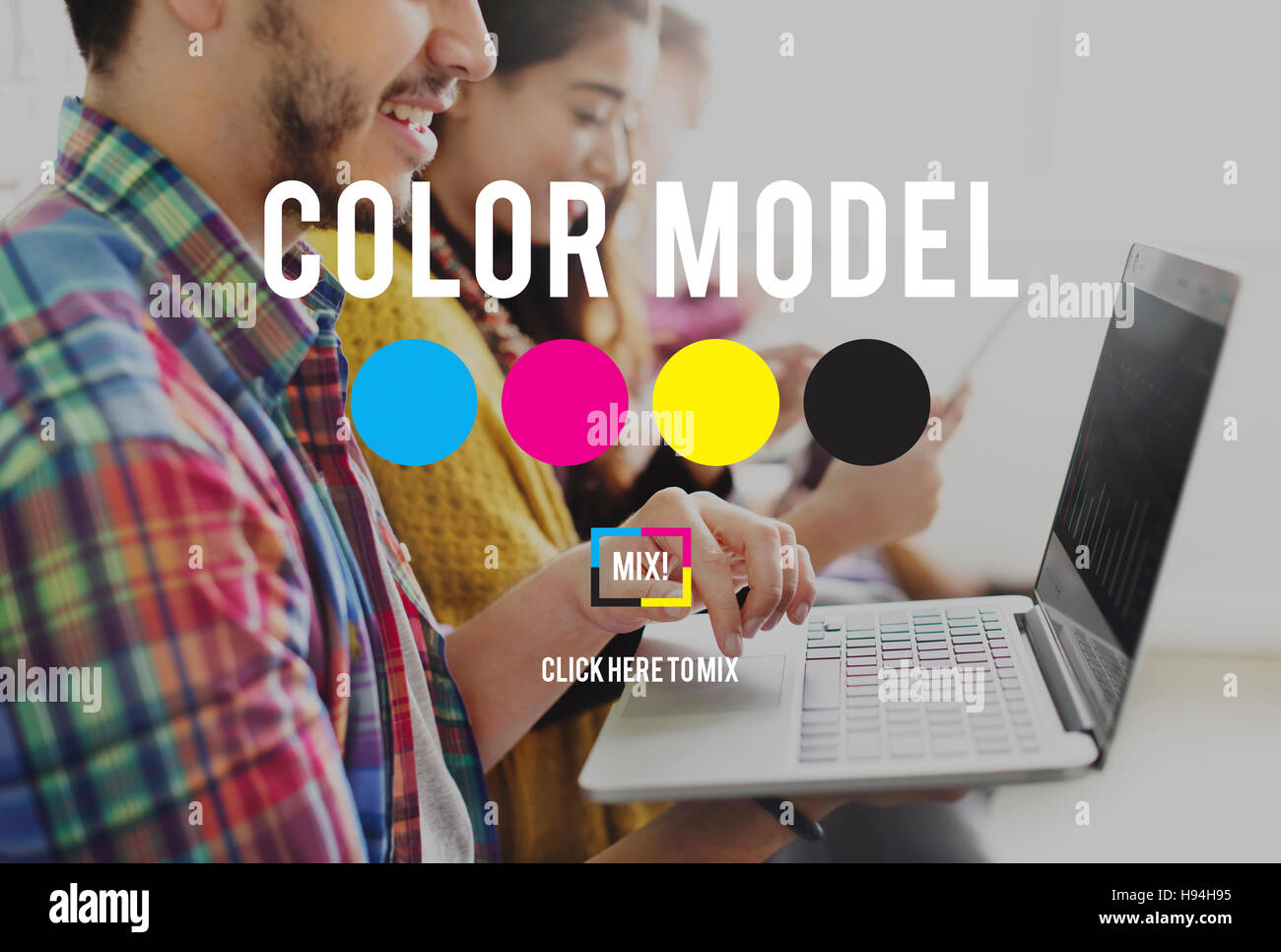 Cmyk printing process concept hi-res stock photography and images - Alamy