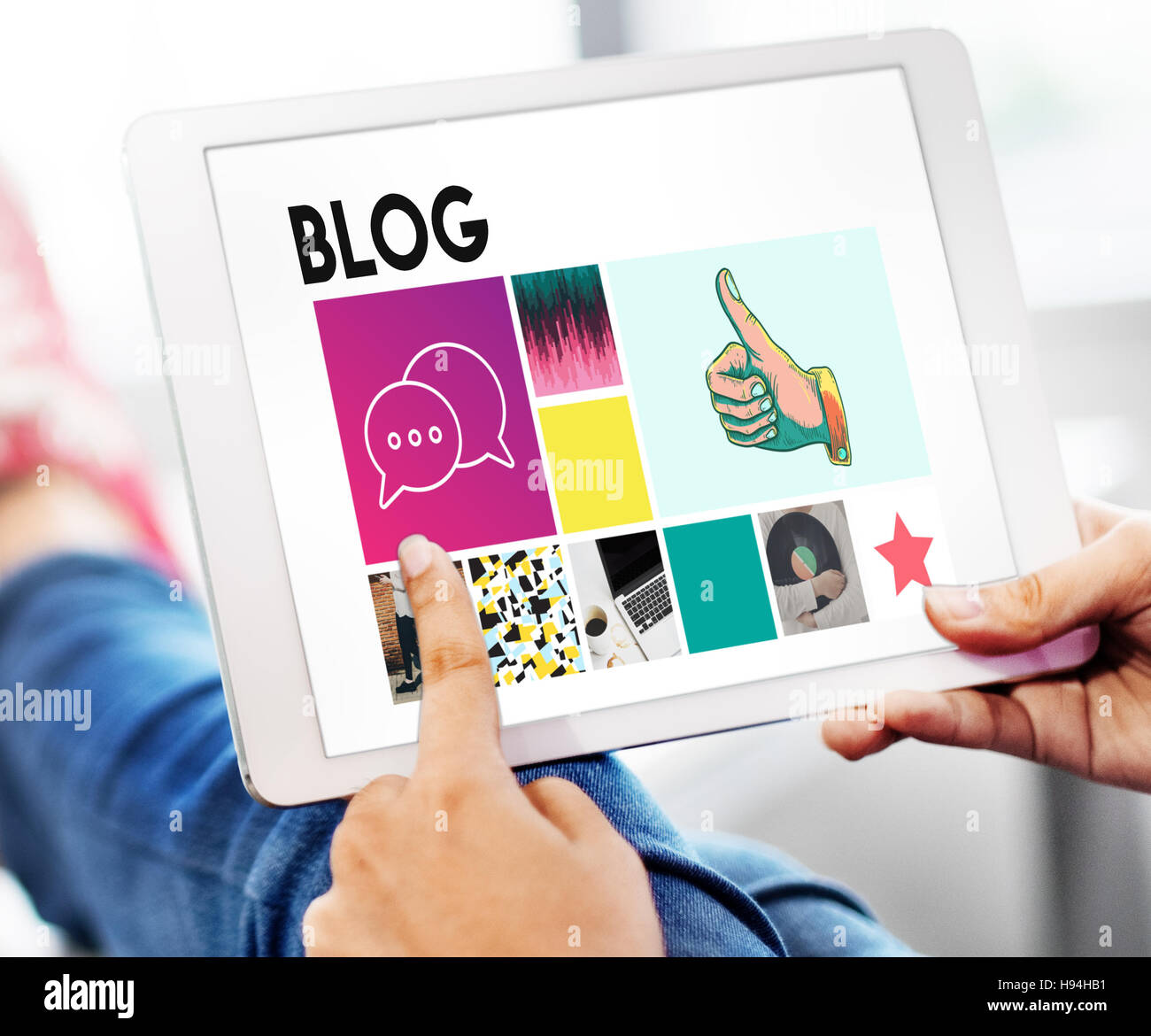 Social Media Blog Communication Chat Communication Stock Photo - Alamy