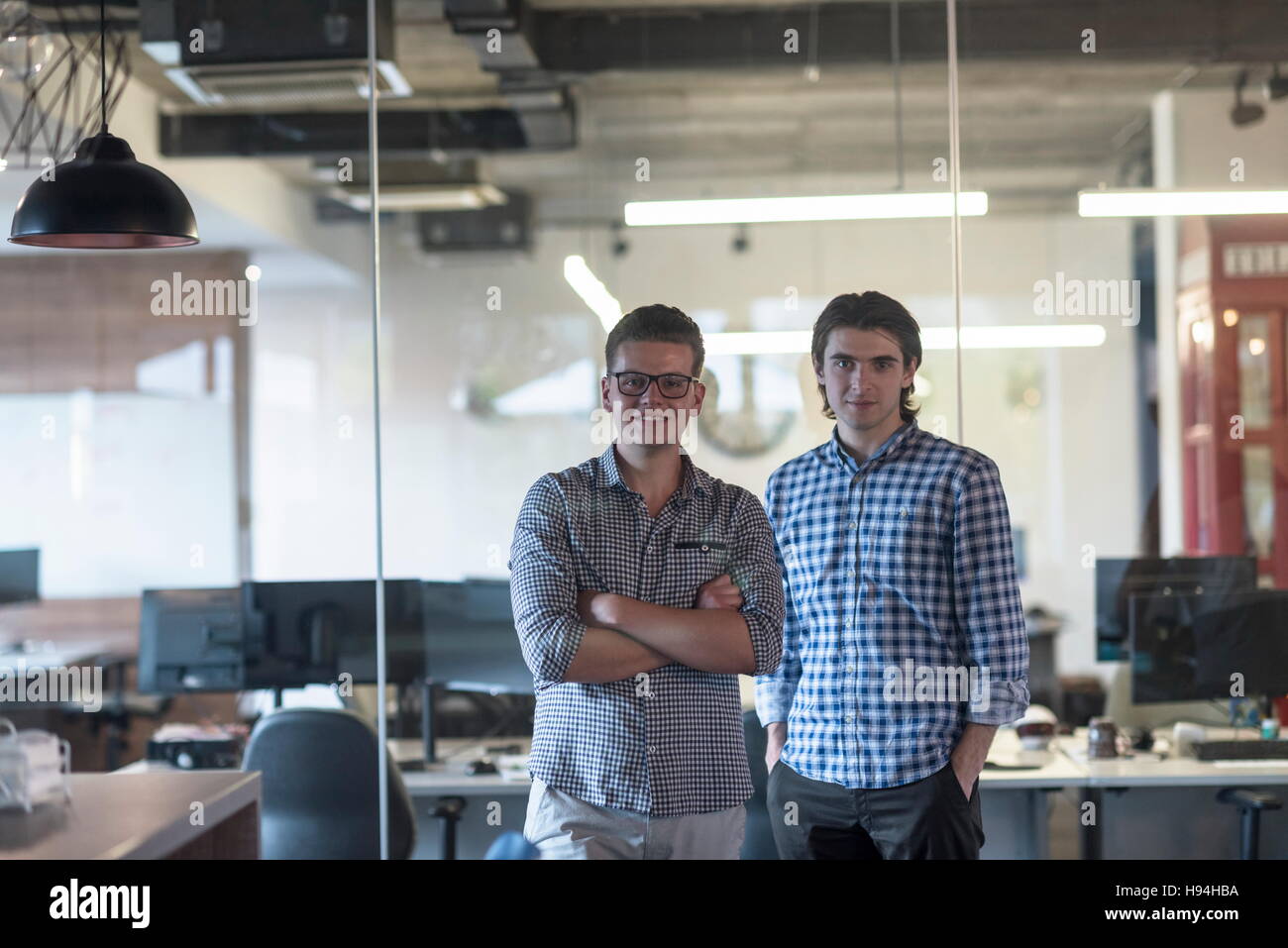 start up business team portrait at modern office interior Stock Photo ...