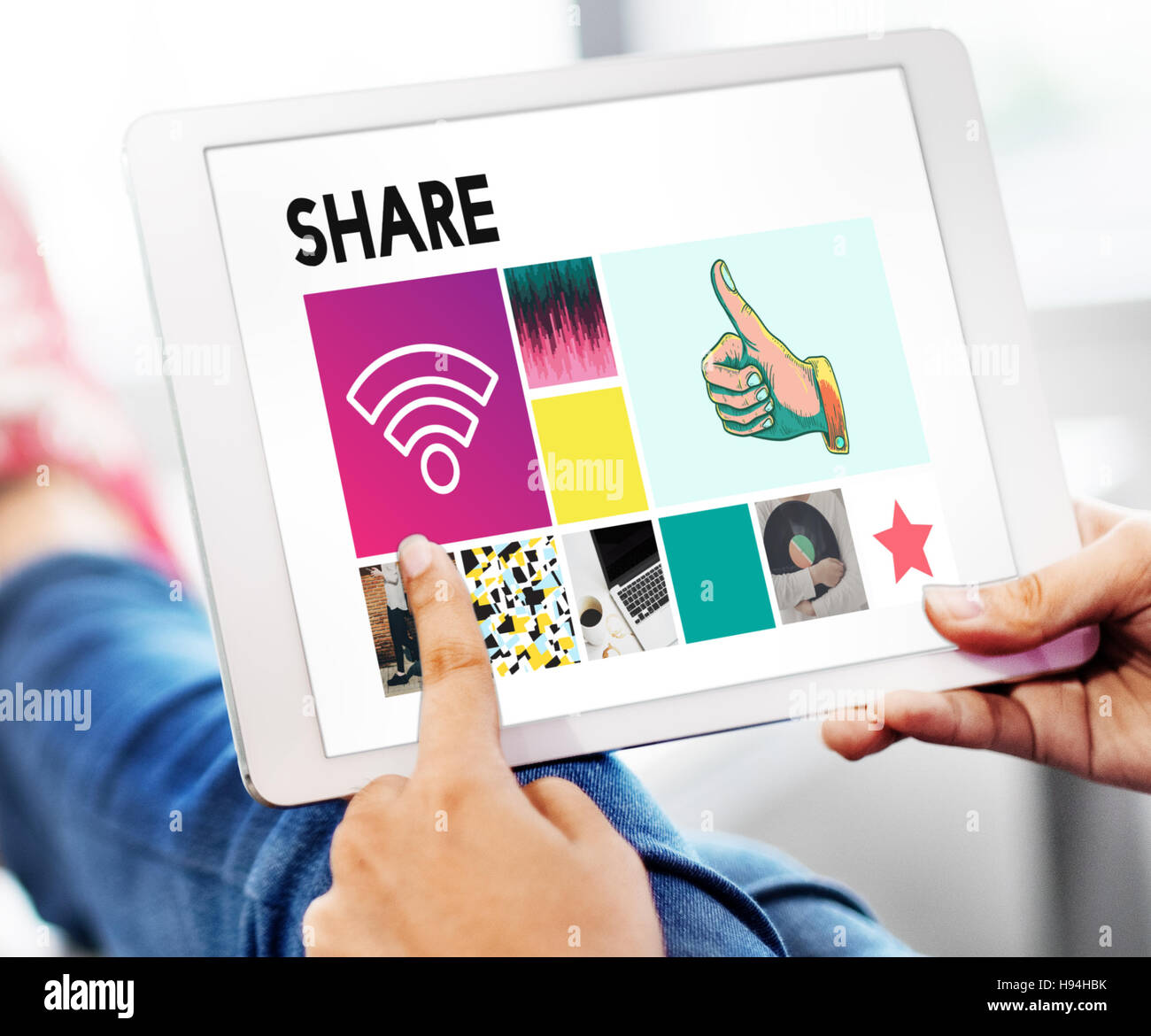 Share Connection Exchange Feedback Information Concept Stock Photo - Alamy