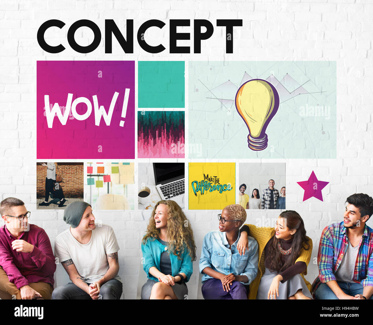 Ideas Imagination Inspiration Thoughts Graphic Concept Stock Photo - Alamy