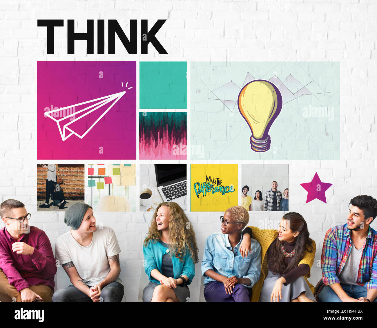 Ideas Imagination Inspiration Thoughts Graphic Concept Stock Photo - Alamy